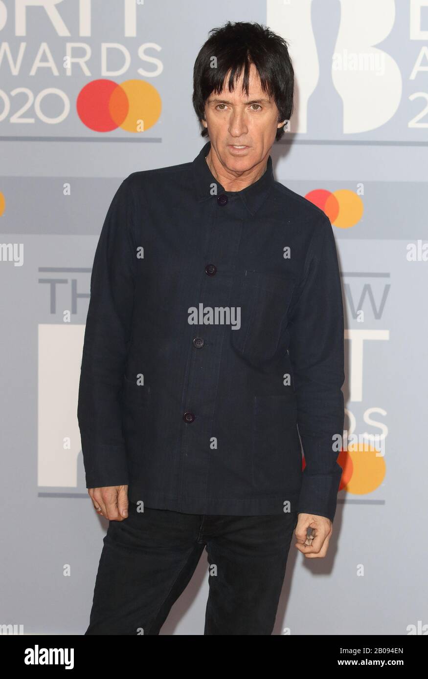 Johnny Marr attends the 40th Brit Awards Red Carpet arrivals at The O2 ...