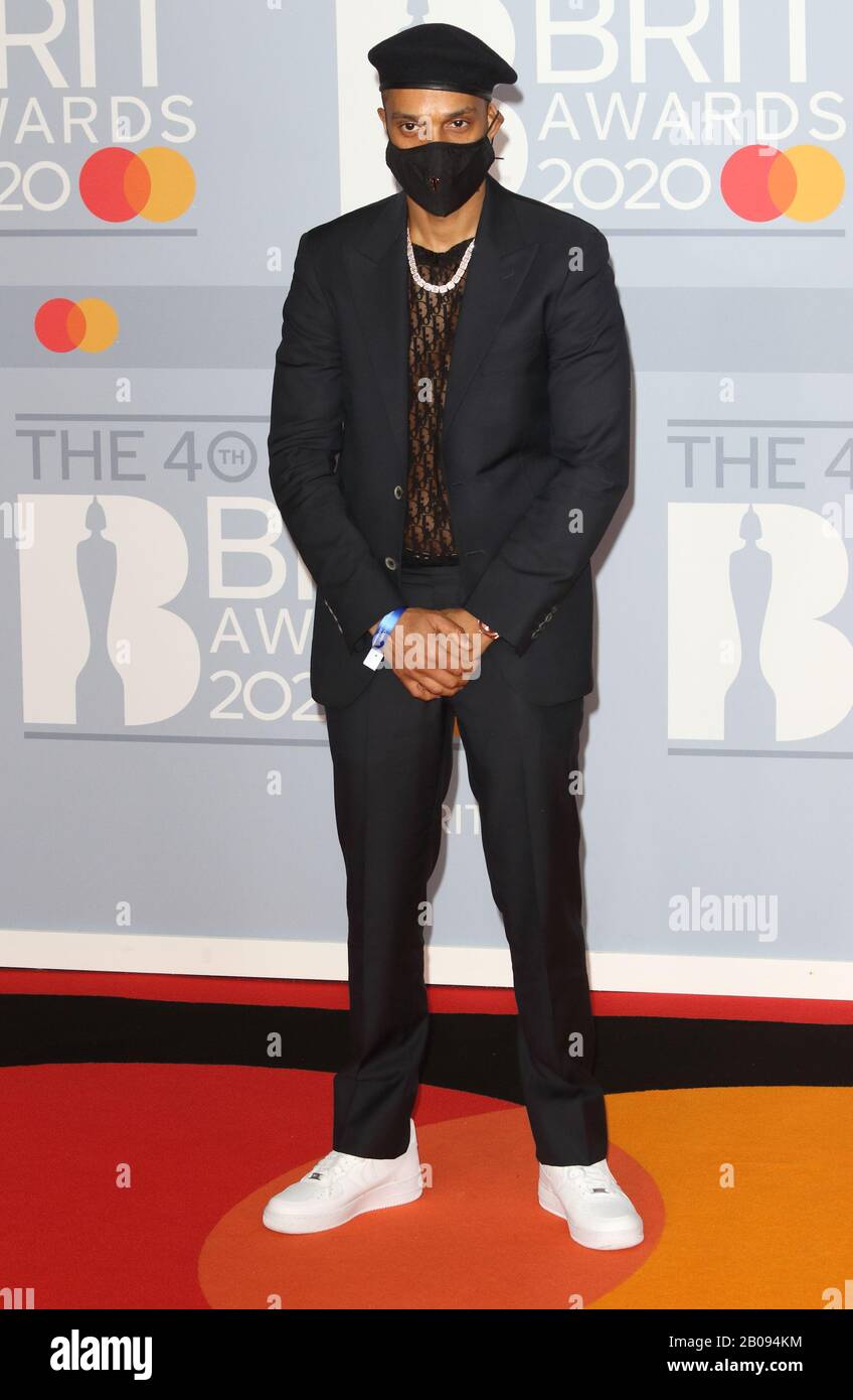 Lee Trapstar attends the 40th Brit Awards Red Carpet arrivals at The O2 ...