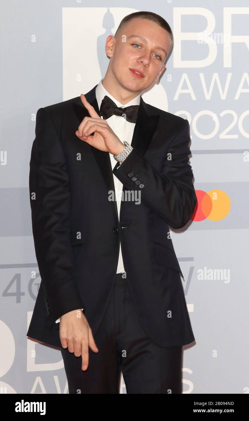 Aitch attends the 40th Brit Awards Red Carpet arrivals at The O2 Arena ...
