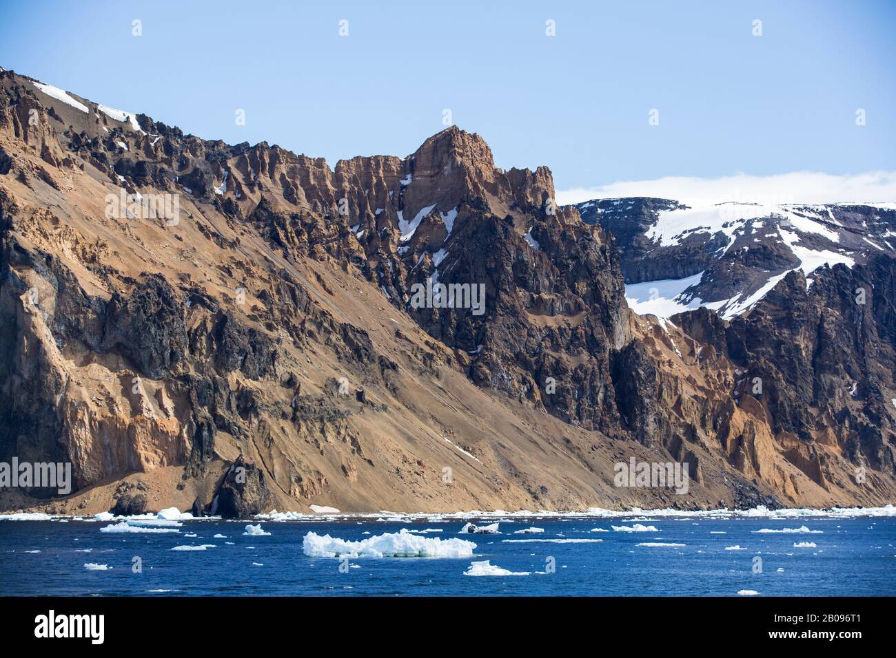 Rugged coastal scenery on the NE tip of the Antarctic Peninsular Stock ...