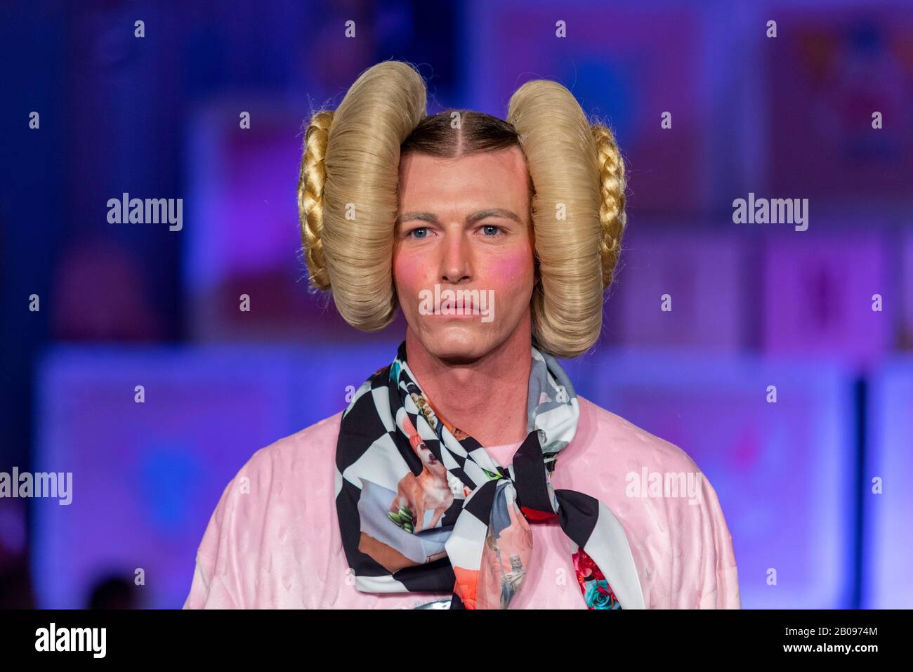 Ethical hacker Sam Latronico modelling at Vin and Omi London Fashion ...