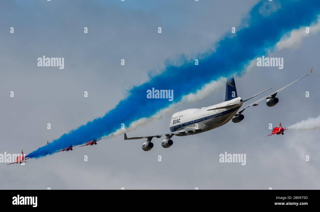 Flypast of boac livery hi-res stock photography and images - Alamy