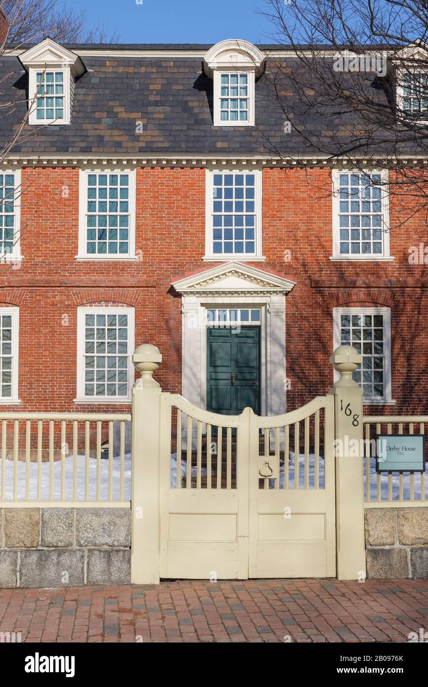 The Derby House in Salem, Massachusetts. Built in 1771-1762 by Richard ...