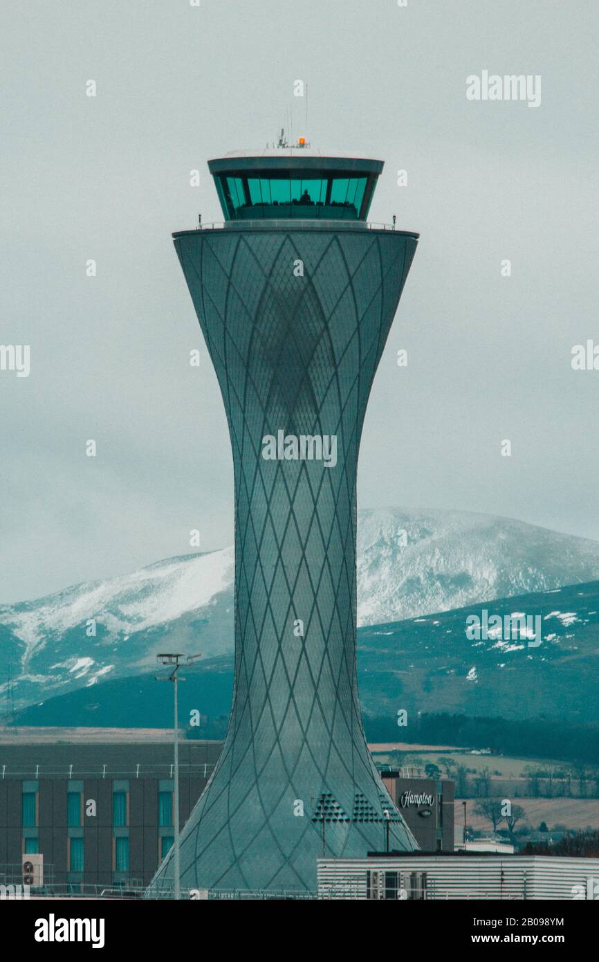 Edinburgh Airport Control Tower Stock Photo - Alamy