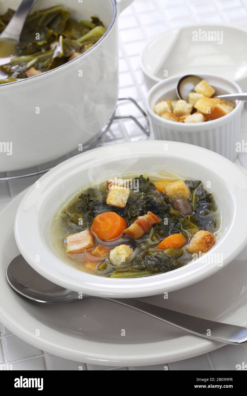 pot likker soup, southern cuisine Stock Photo - Alamy