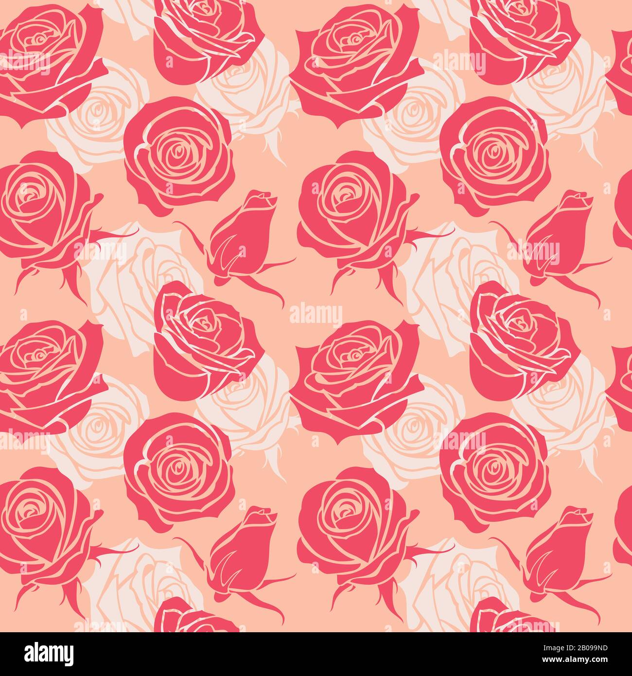 Vintage Rose Wallpaper Vector