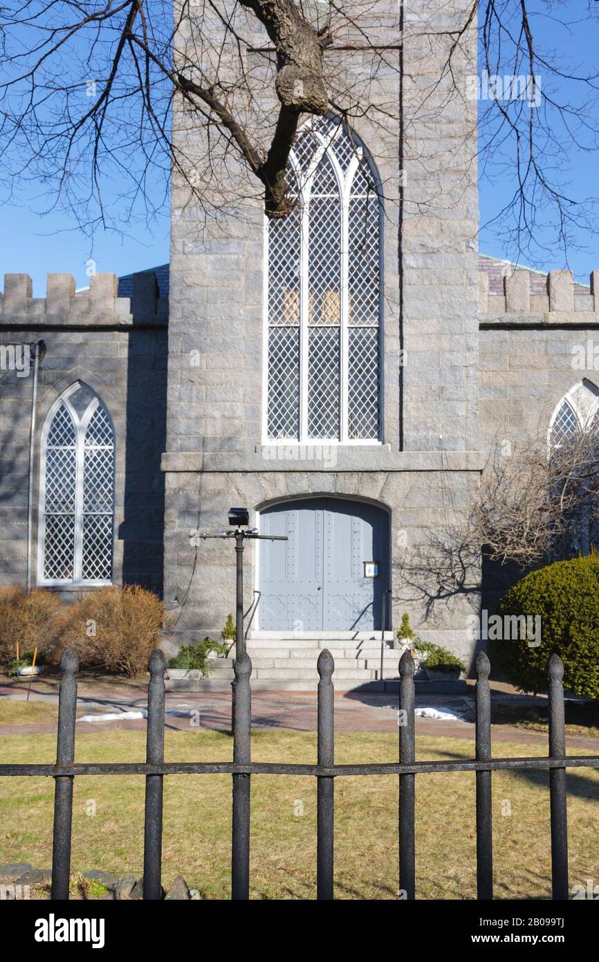 First Church in Salem, Massachusetts USA. Built in 1836, this church ...
