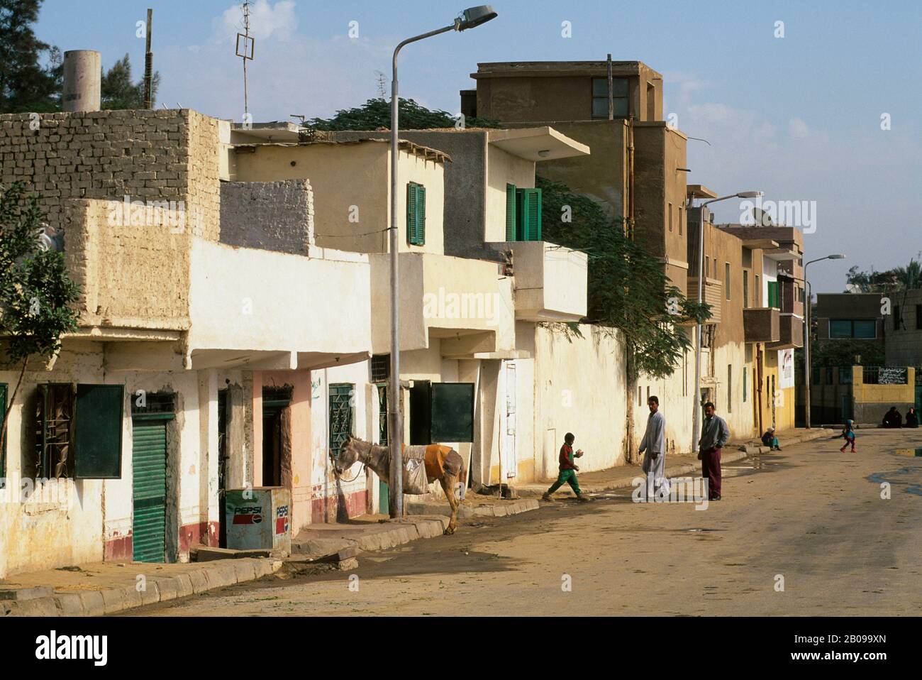 EGYPT, CAIRO, GIZA, STREET SCENE, LOCAL HOUSES Stock Photo - Alamy