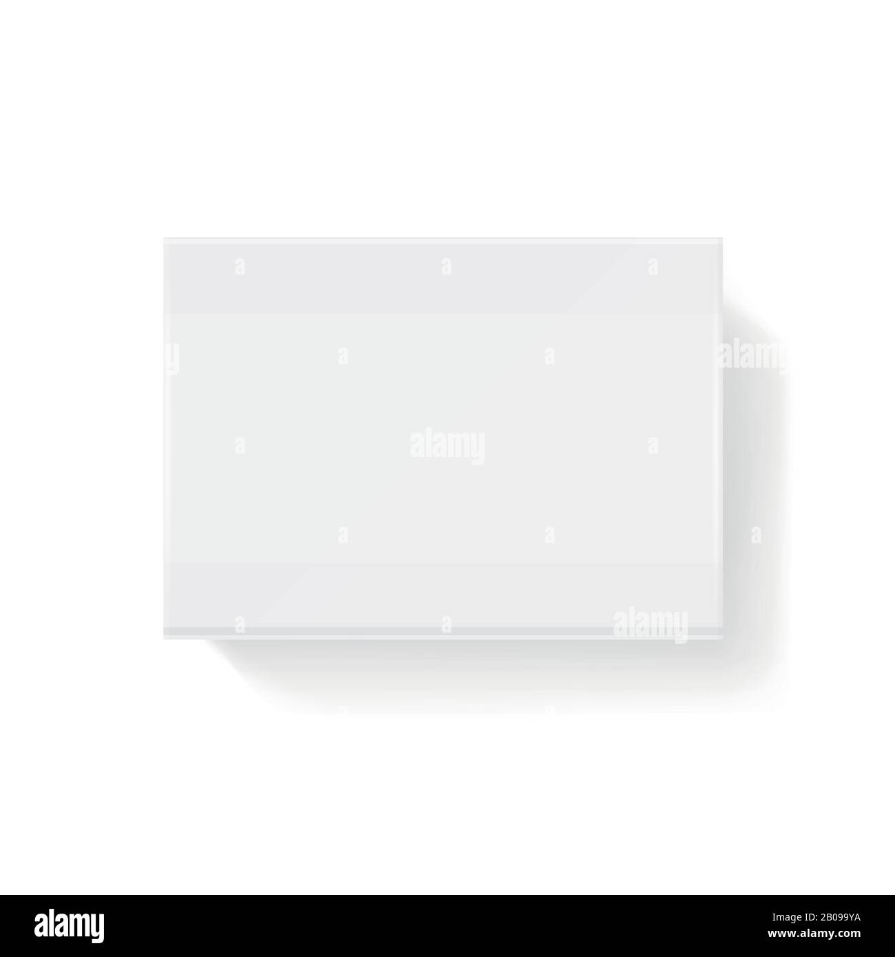 White blank closed matchbook, match box vector illustration. Matchbox ...