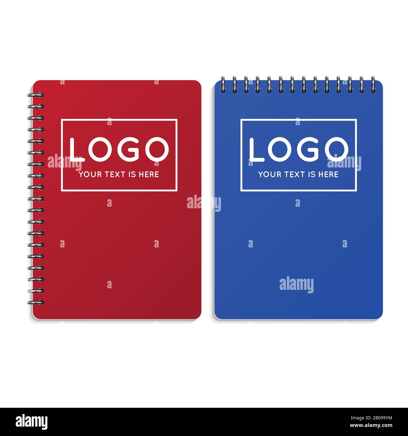 Realistic vector office notebook, diary illustration. Notebook for ...