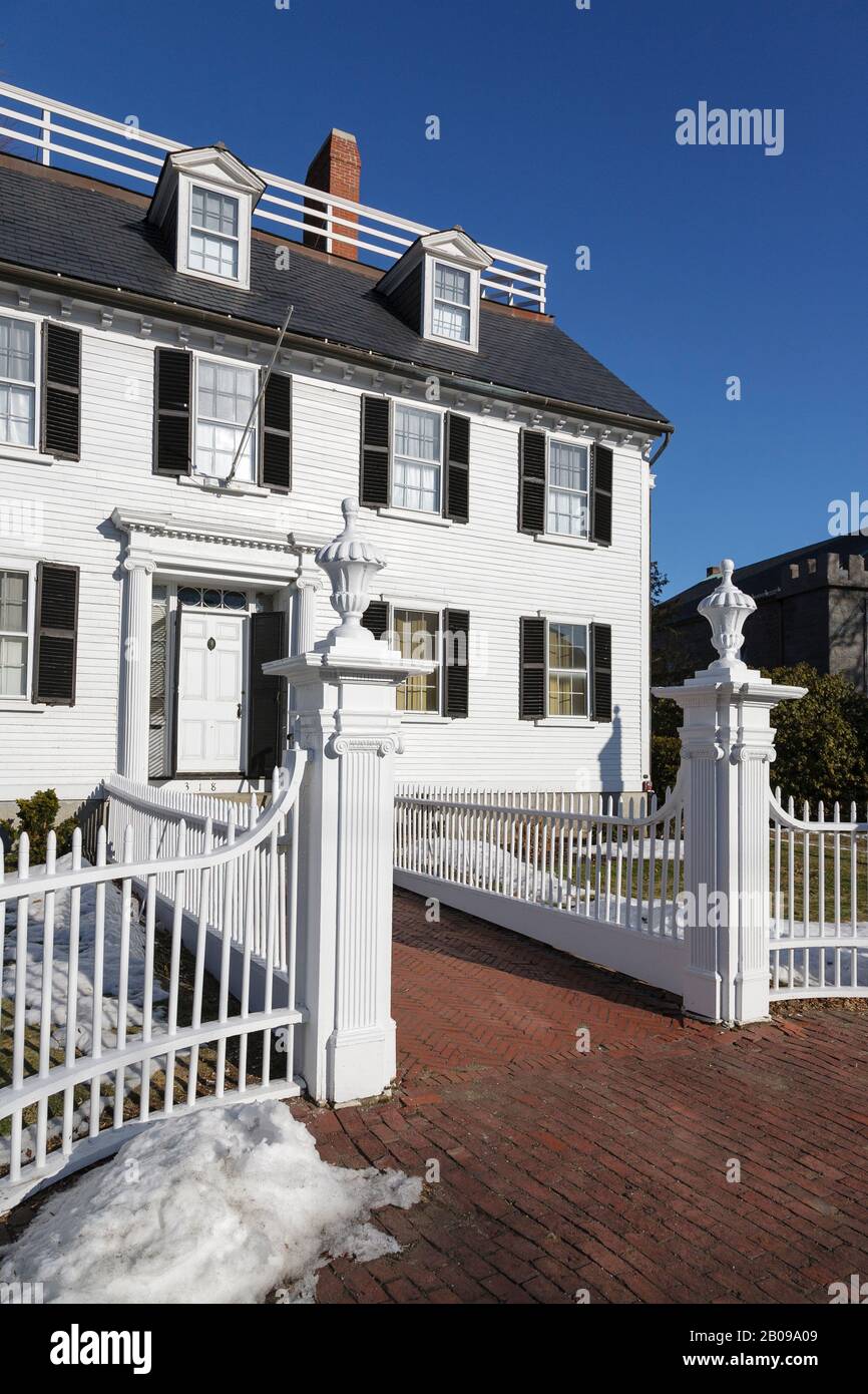 The Ropes Mansion in Salem, Massachusetts USA. Built sometime in the ...