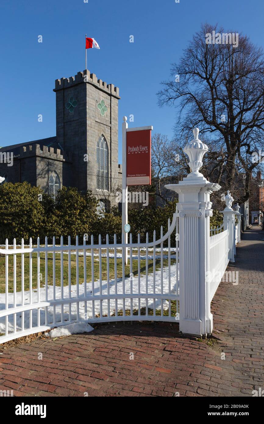 First Church in Salem, Massachusetts USA. Built in 1836, this church ...