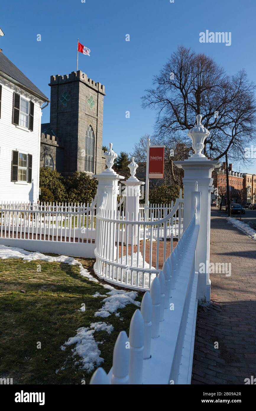 First Church in Salem, Massachusetts USA. Built in 1836, this church ...