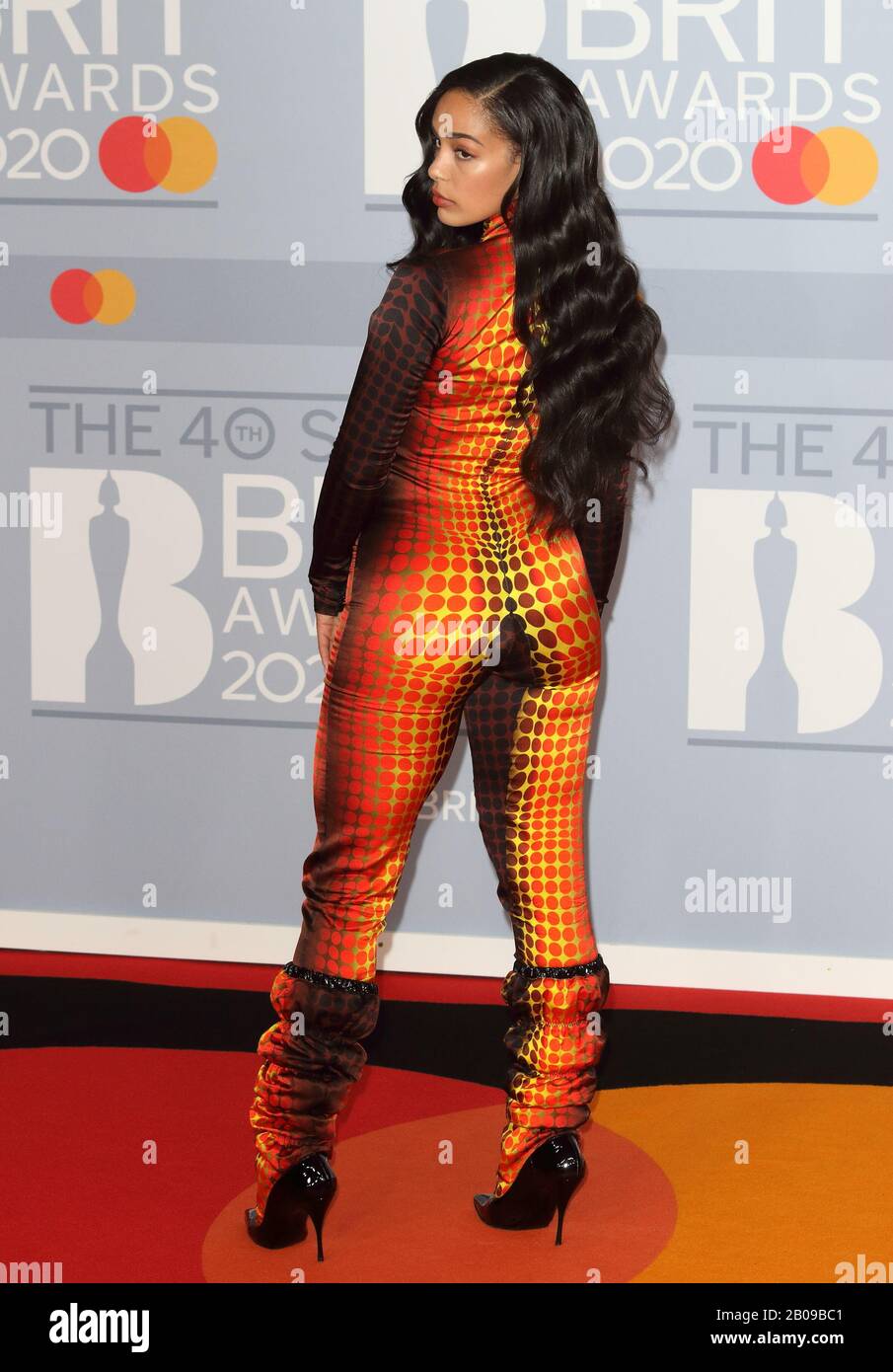 Jorja Smith attends the 40th Brit Awards Red Carpet arrivals at The O2 ...