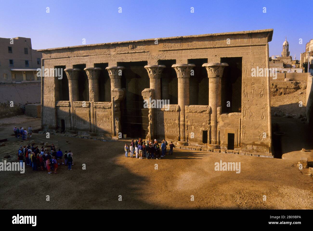 EGYPT, NILE RIVER, ESNA, TEMPLE DEDICATED TO GOD KHNUM Stock Photo - Alamy