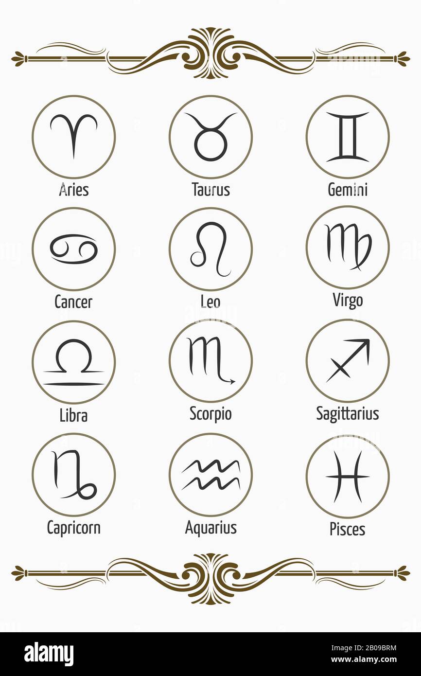 Zodiac borders - Horoscopeaz.com