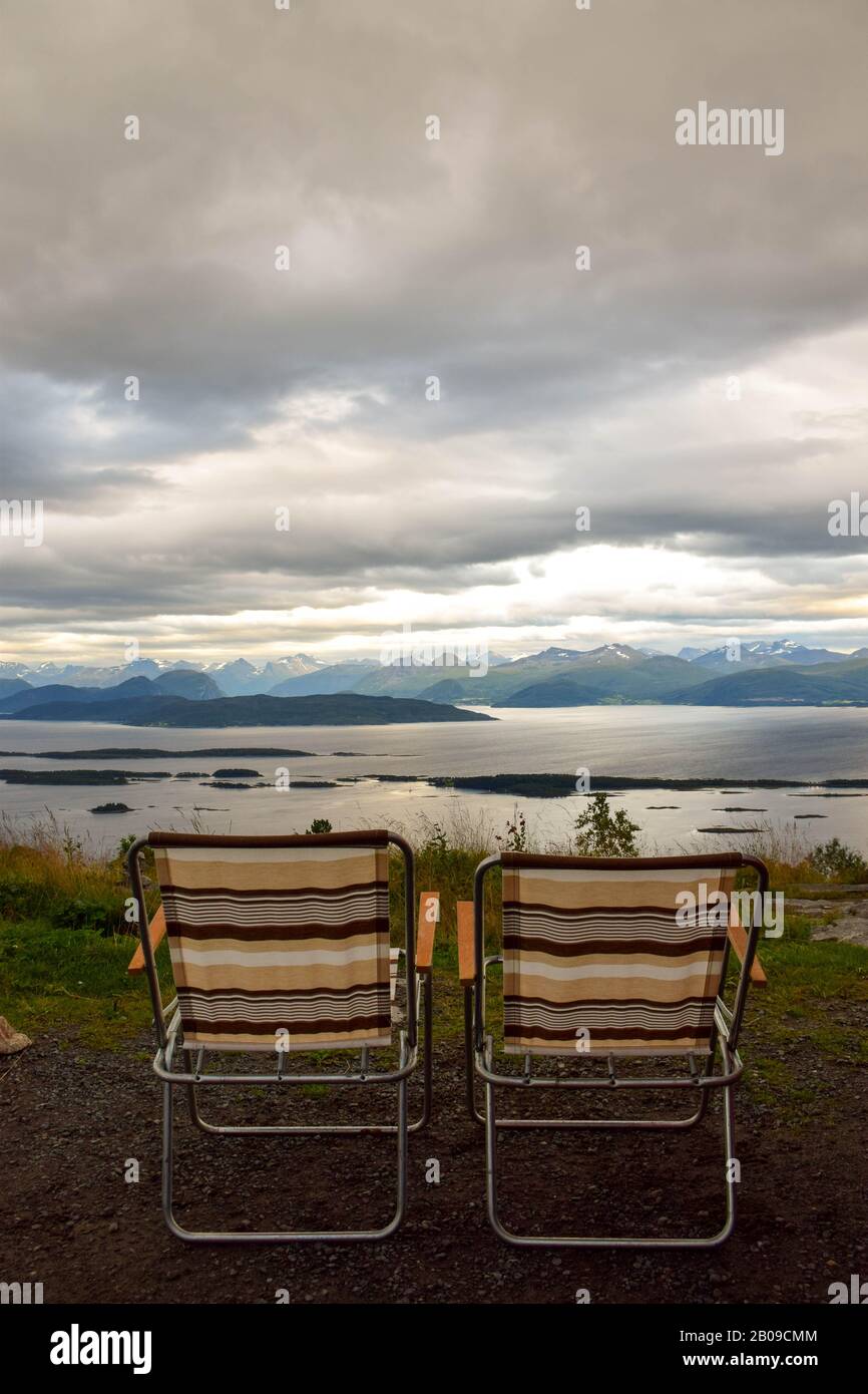 Spectacular landscape - the Molde Panorama view over the norwegian ...