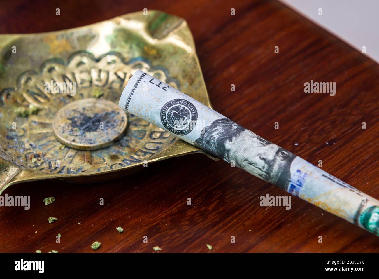 Cannabis joint ashtray hi-res stock photography and images - Alamy