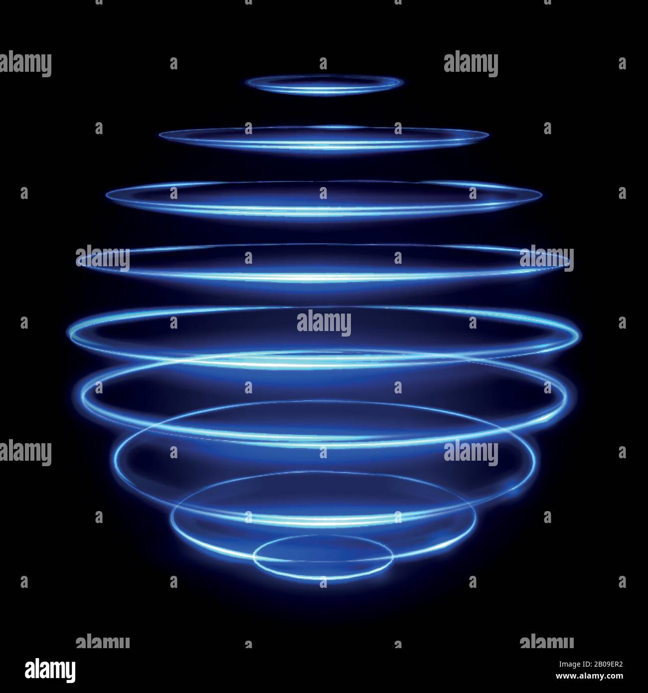 Vector light glowing sphere effect, world globe technology concept ...