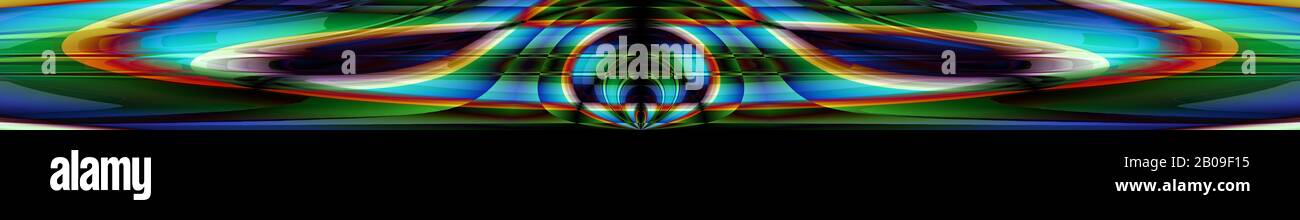 Digital art, panoramic abstract objects with soft lighting, Germany ...