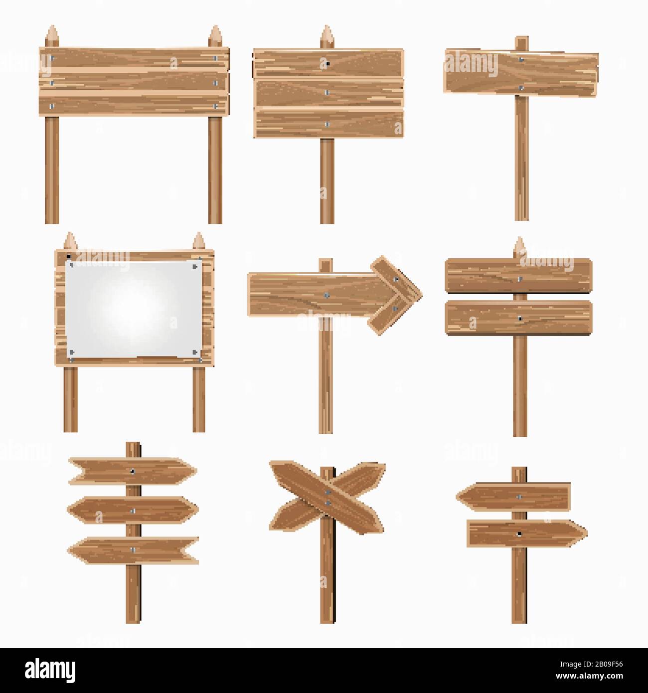 Directional signboards Stock Vector Images - Alamy