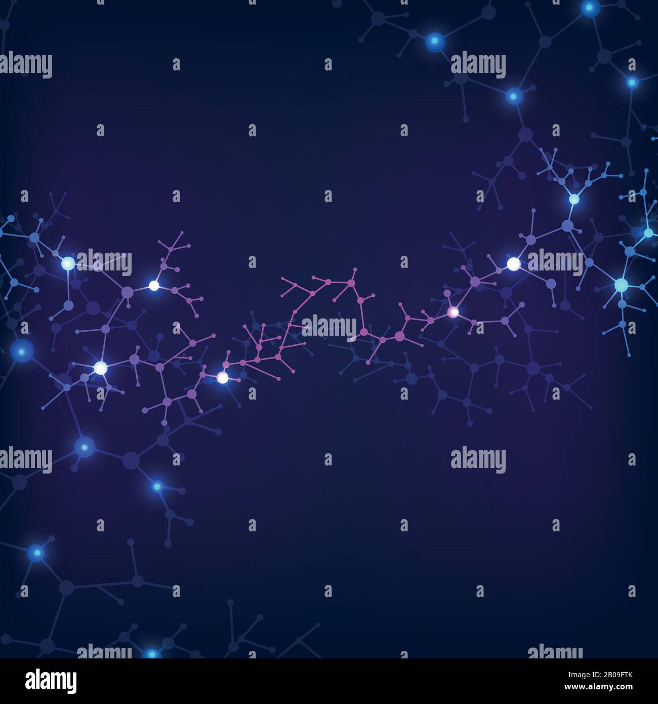 Abstract healthcare background with atom, molecule structure ...