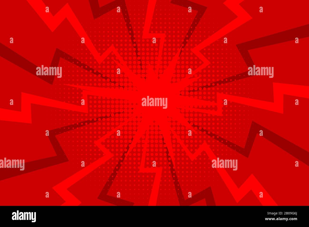 Comic red sunbeam background Retro pop art style cartoon Stock Vector ...