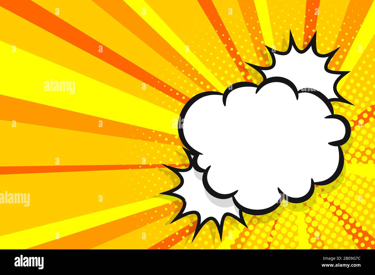 Comic text empty speech bubble banner pop art Stock Vector Image & Art ...