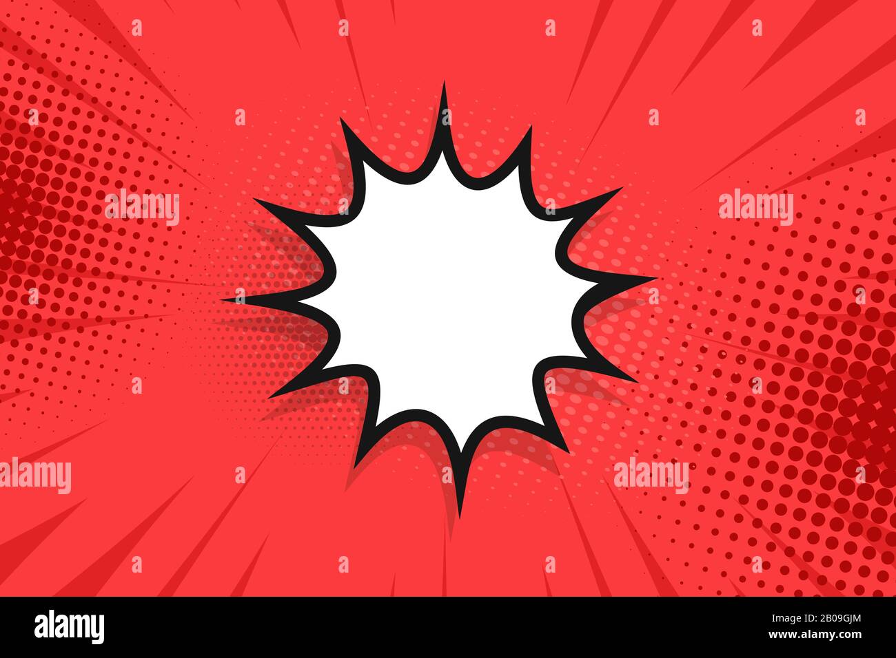 Comic text empty speech bubble banner pop art Stock Vector Image & Art ...