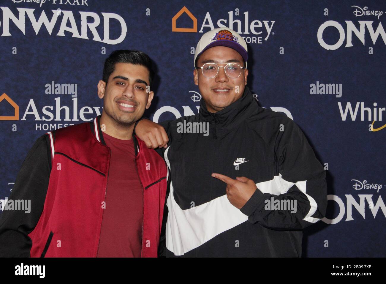 Los Angeles, California, USA. 18th Feb, 2020. Omar Raja, C.J. Toledano ...