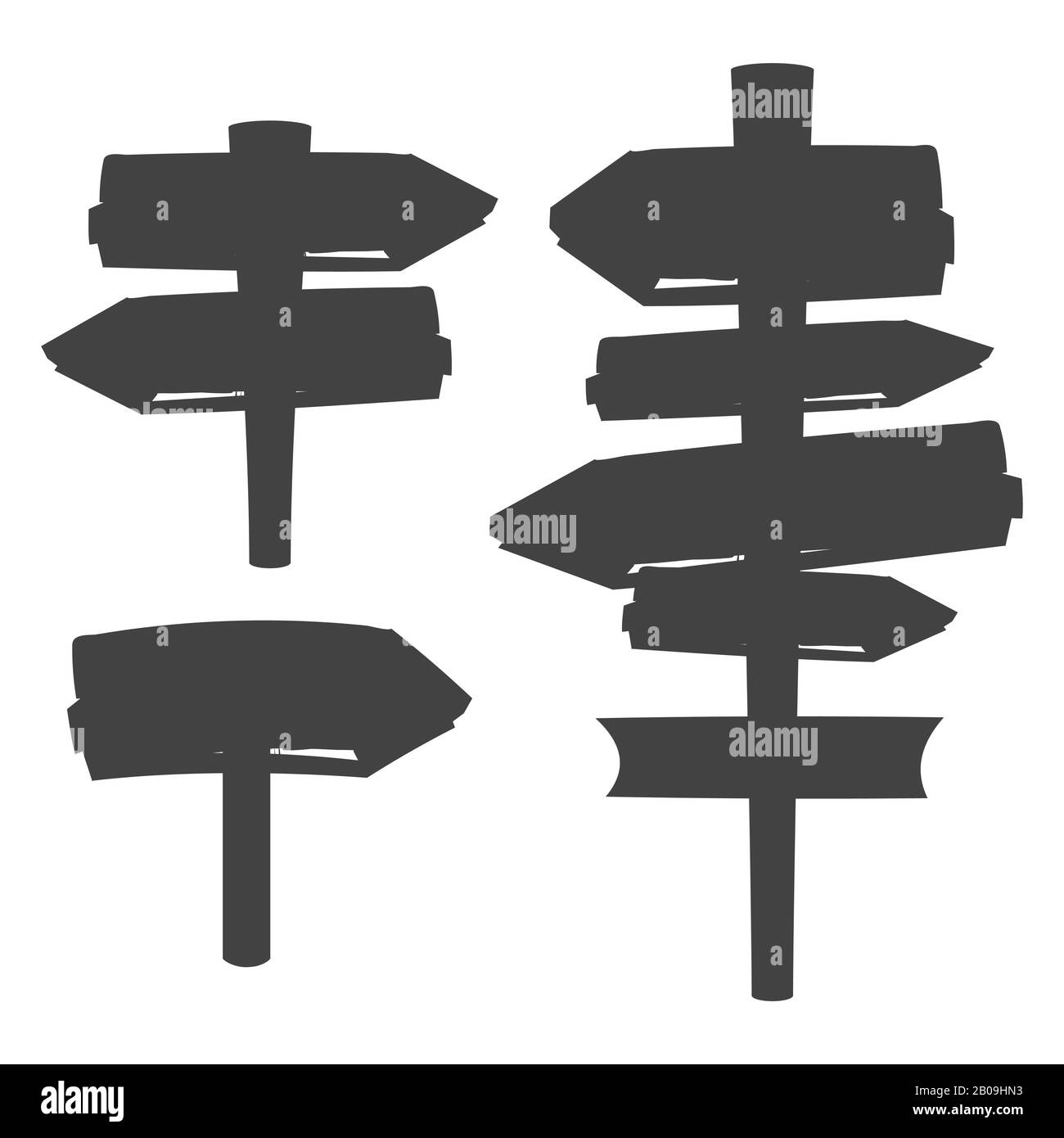 Blank white arrow black frame Stock Vector Images - Alamy