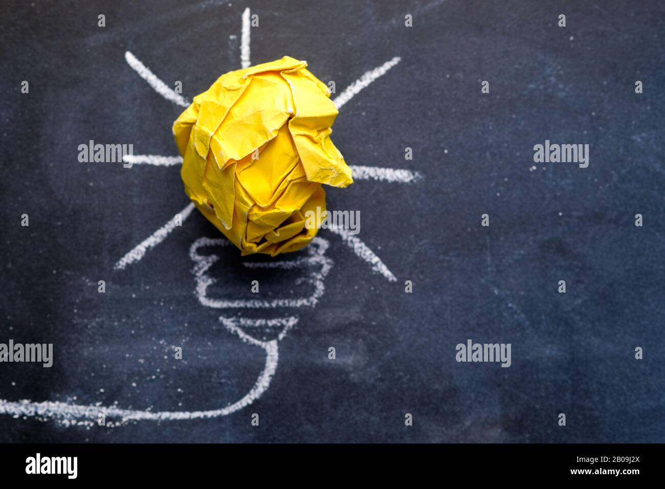 creative idea and innovation with paper ball Stock Photo - Alamy