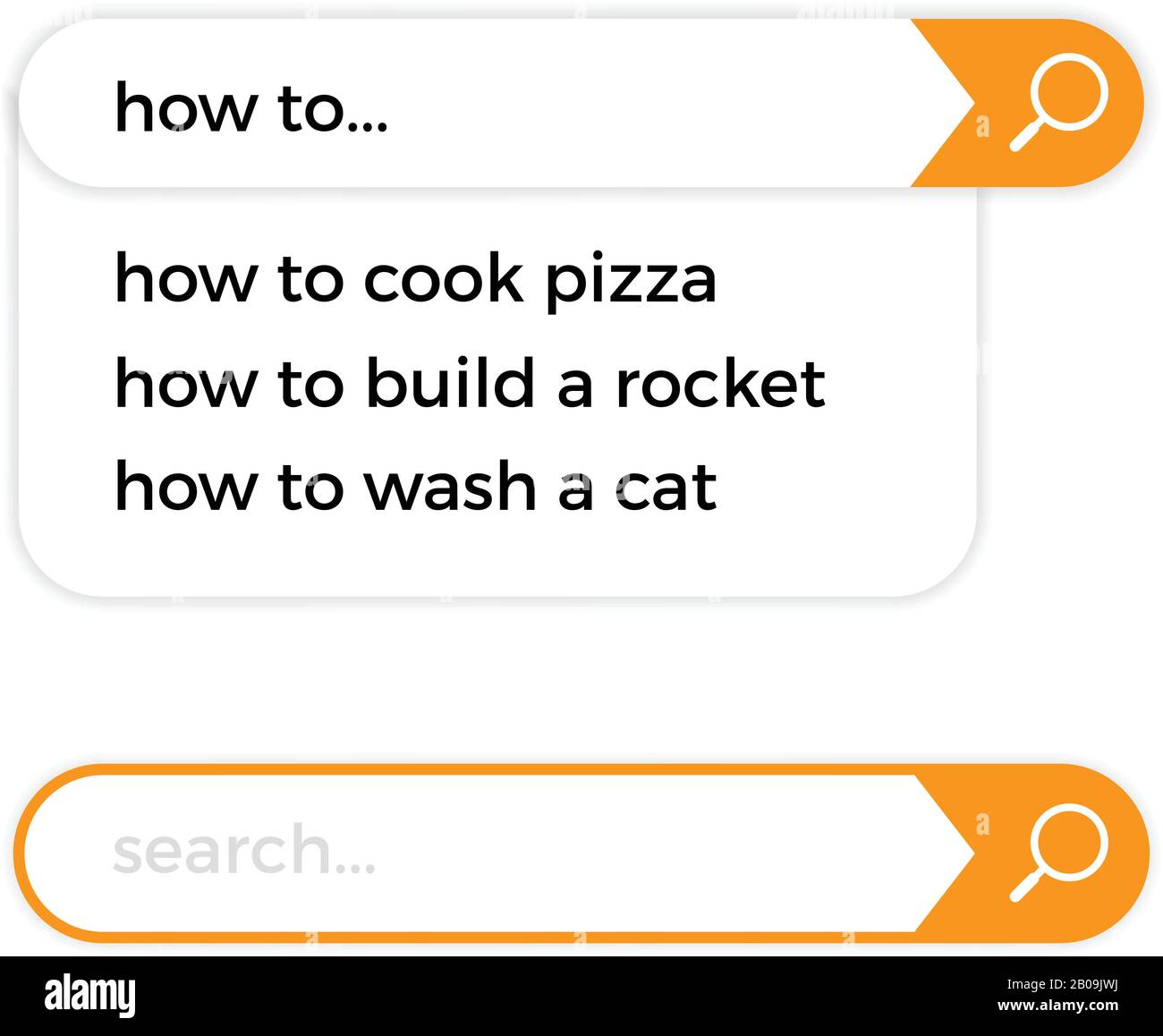 Simple search bar set Cut Out Stock Images & Pictures - Alamy