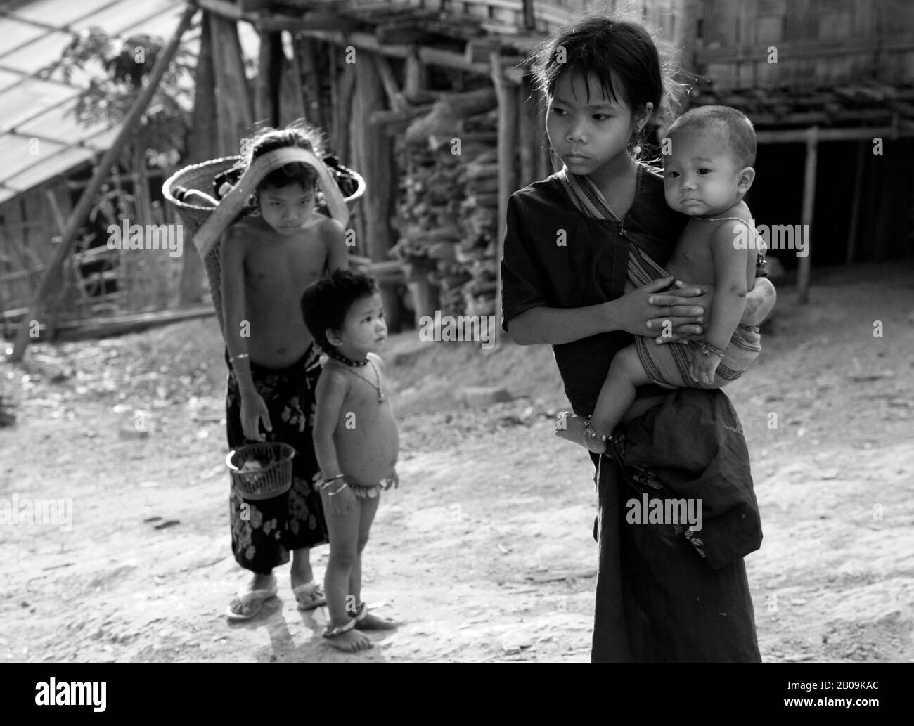 Children from Murong community in the hill district of Bandarban ...