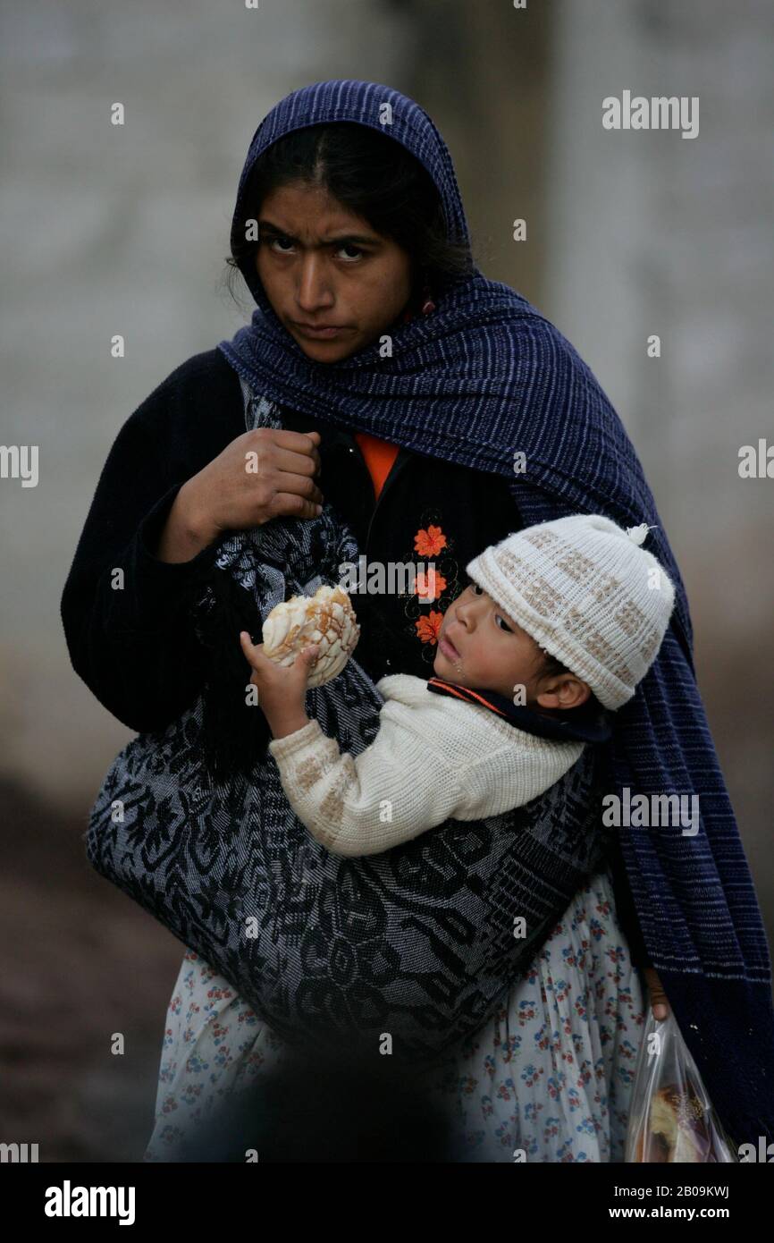 A woman from the indigenous Mixe group in the Mexican State of Oaxaca ...