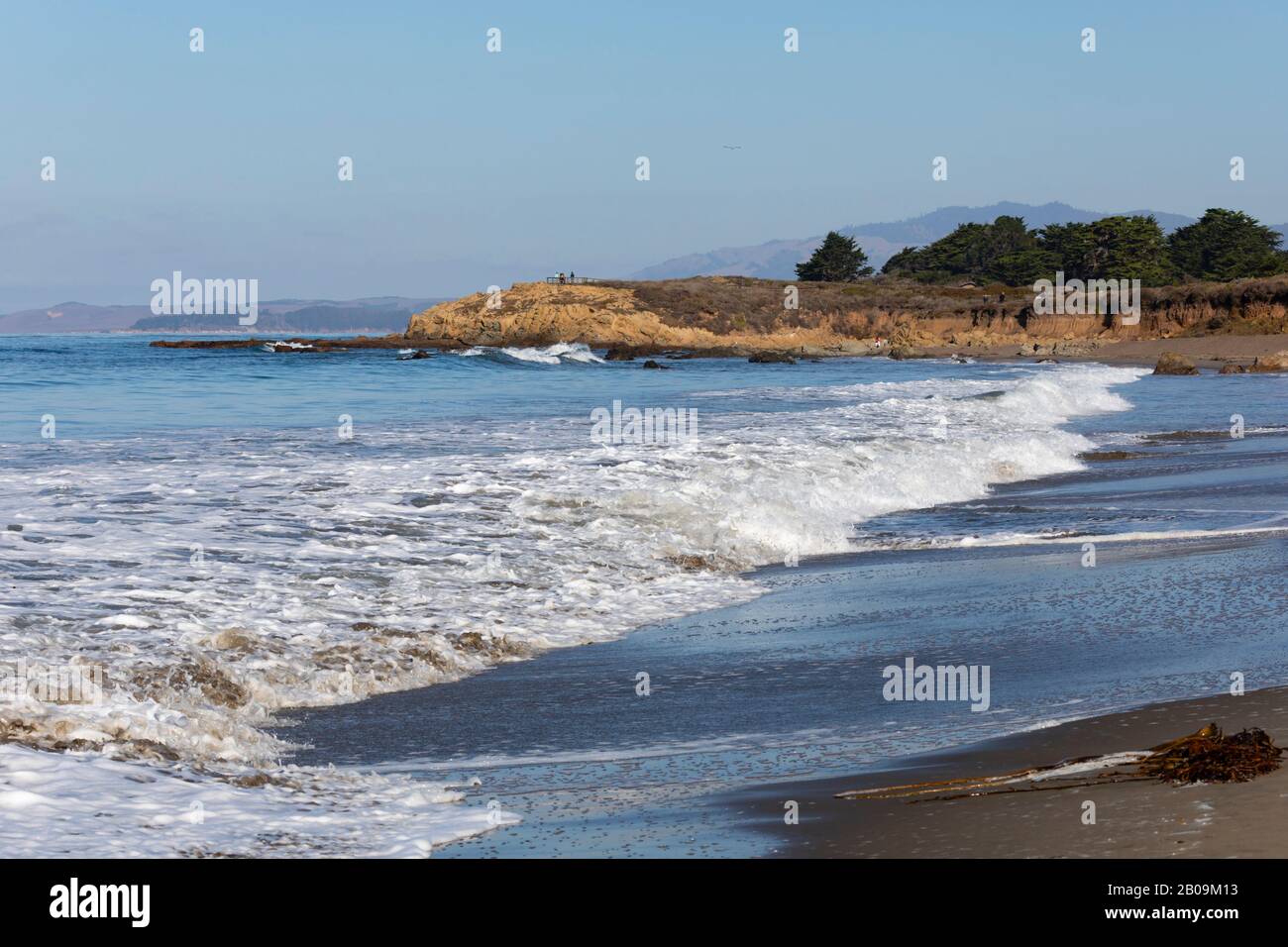 Beach at Cambria on the Pacific Coast Highway, California, United ...