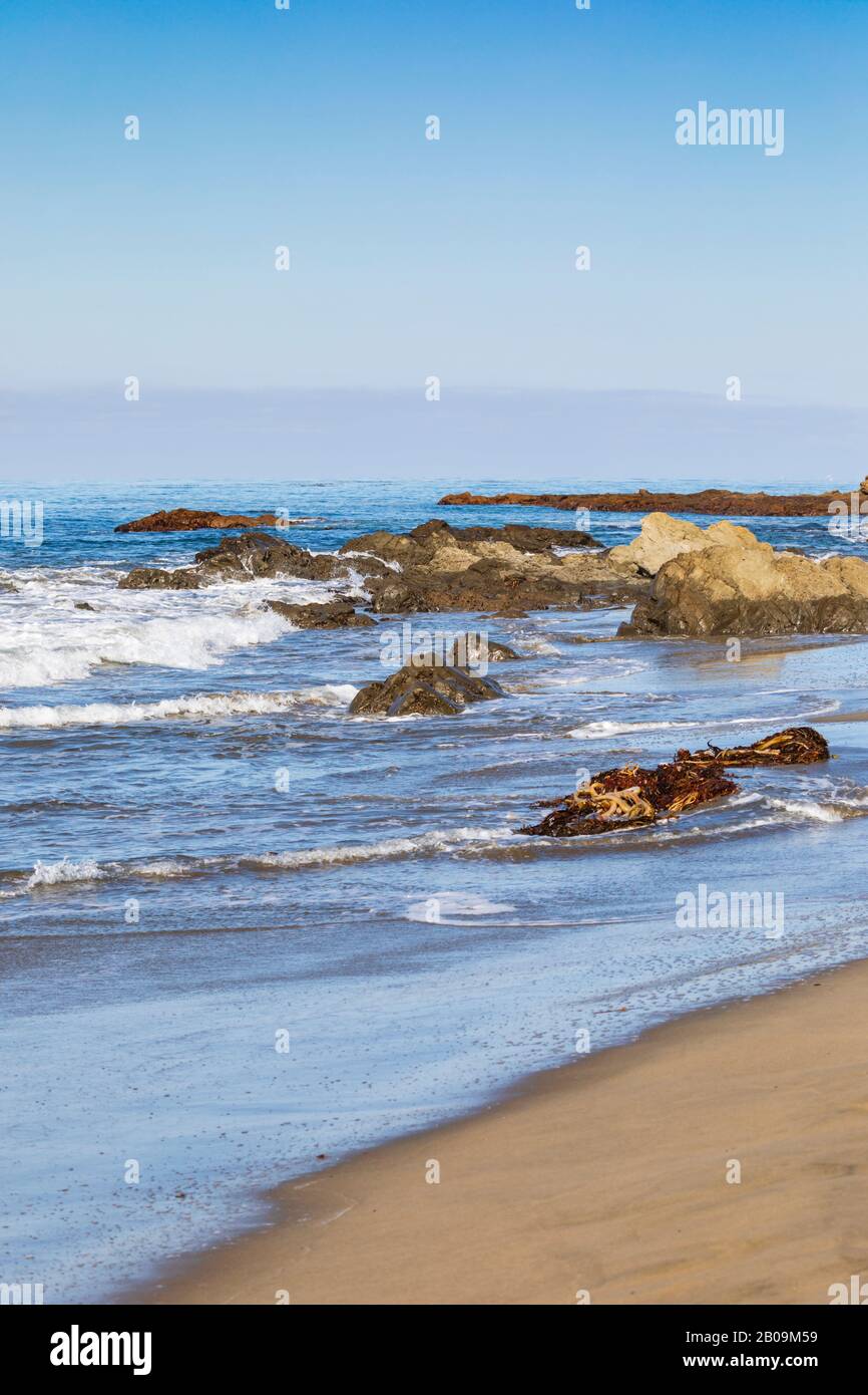 Beach at Cambria on the Pacific Coast Highway, California, United ...
