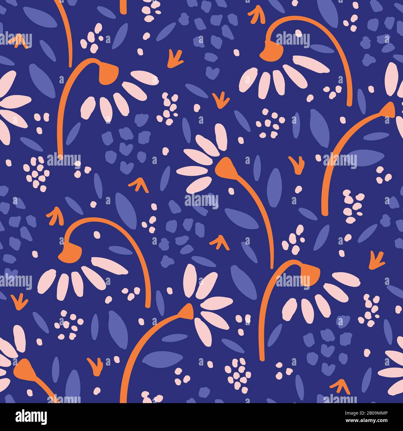 Fashion illustration 1950s floral hi-res stock photography and images ...