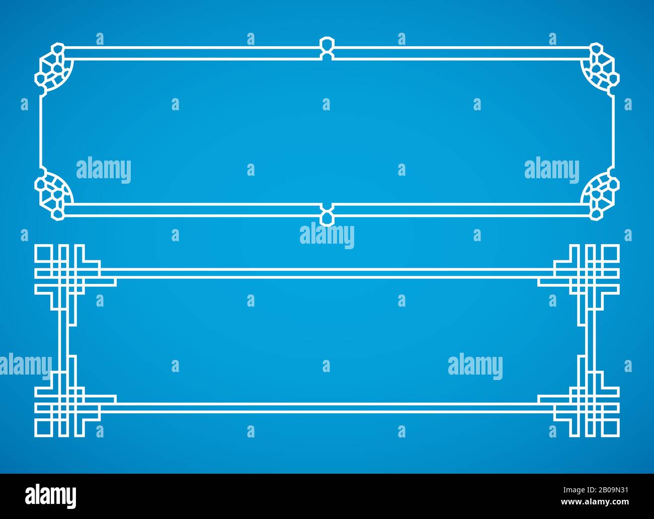 Vector korean, chinese, japanese retro frames set. Design japanese ... Vector korean, chinese, japanese retro frames set. Design japanese ...