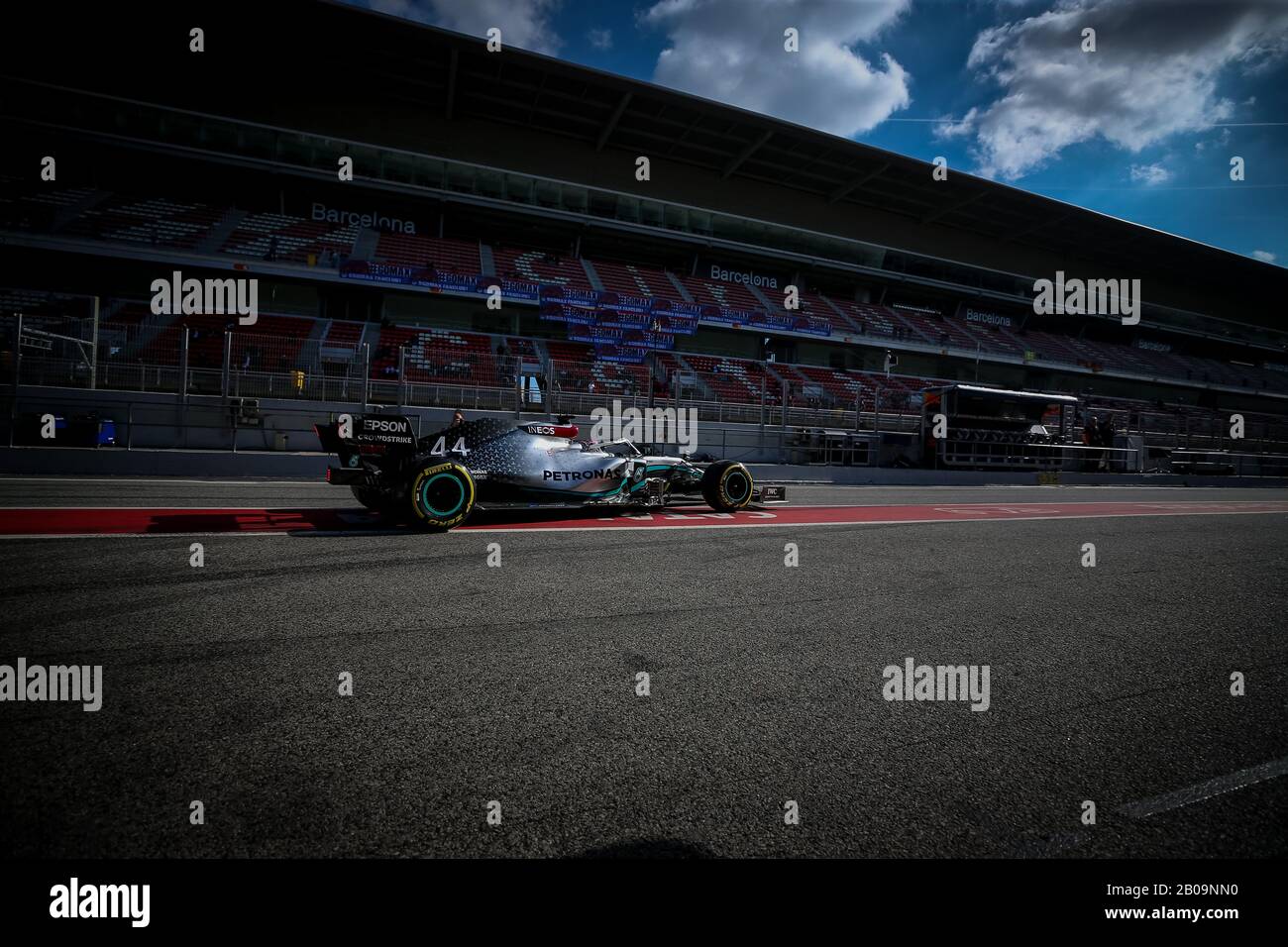 Lewis Hamilton of Mercedes AMG Petronas Formula One Team seen in action ...