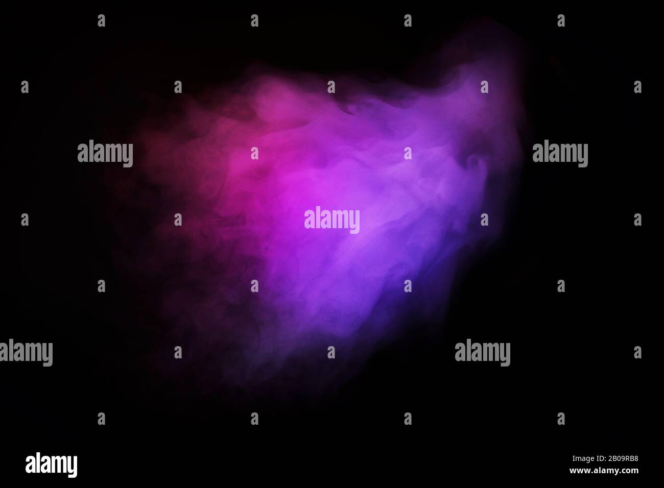 Abstract neon light smoke effect on black background. Smoke cloud ...