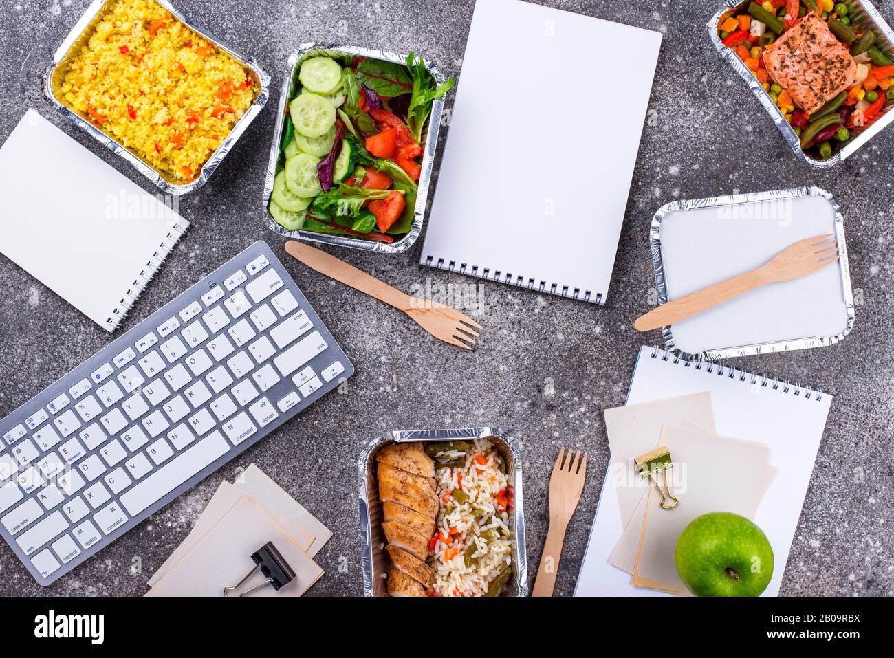Office food delivery hi-res stock photography and images - Alamy