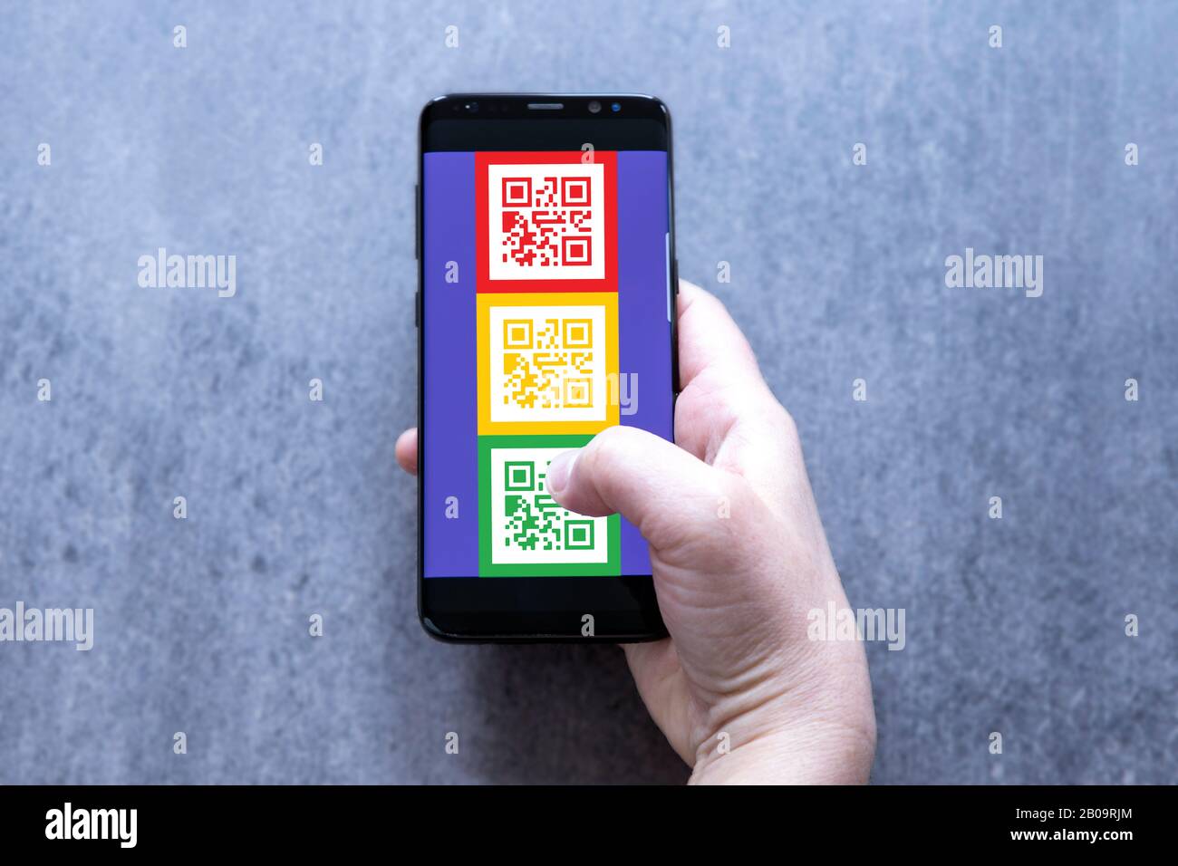 Qr scan symbol hi-res stock photography and images - Alamy