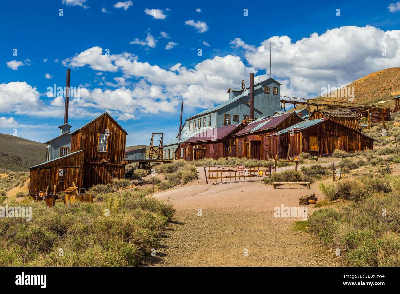 View of the Bodie, ghost town. Bodie State Historic Park. Abandoned ...