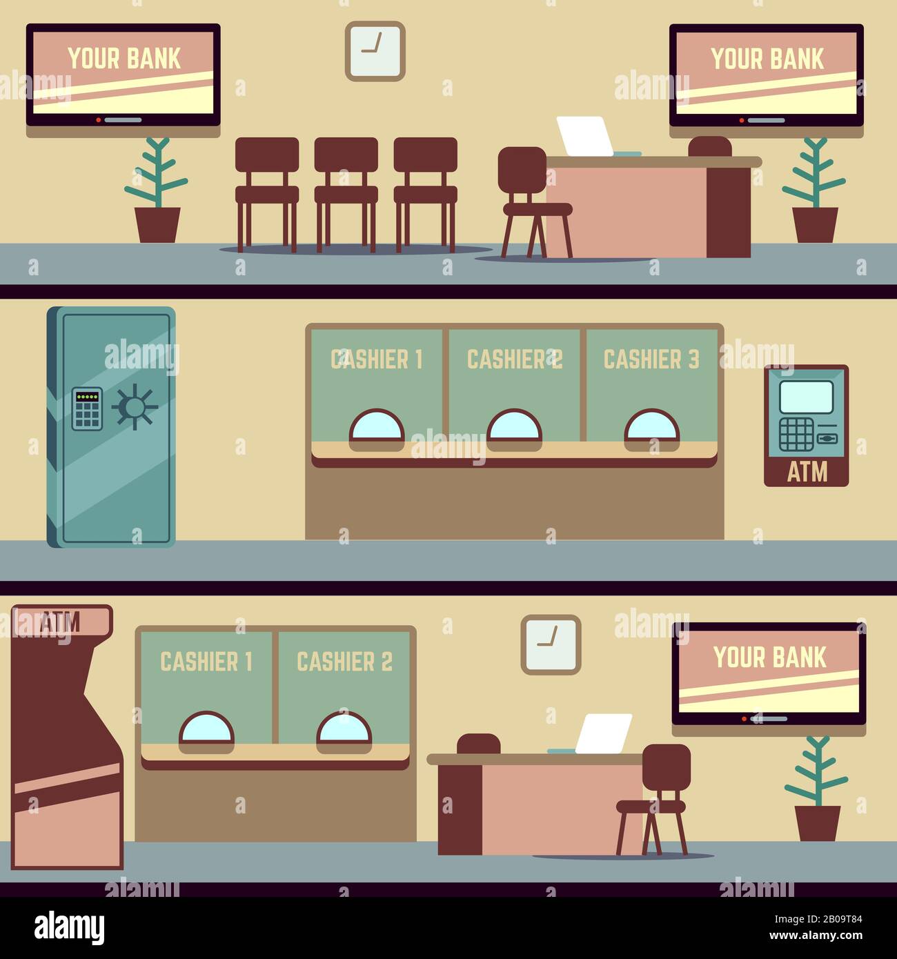 Atm lobby hi-res stock photography and images - Alamy