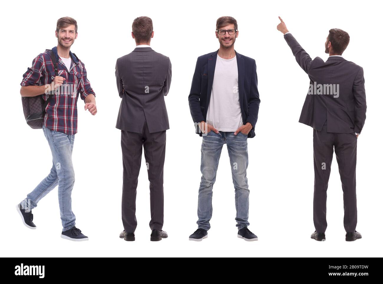 photo collage of a modern young man Stock Photo - Alamy