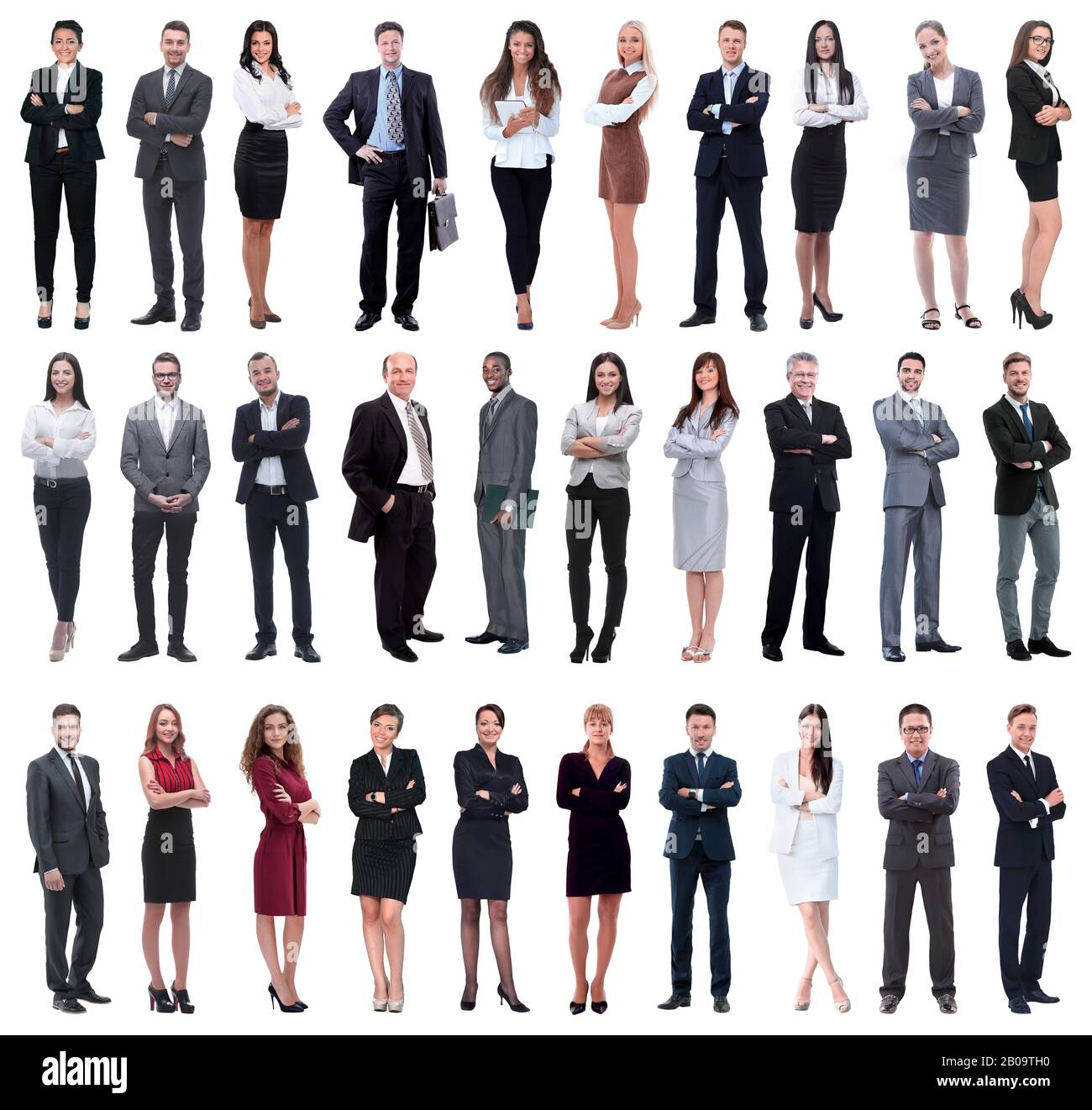 Colection of full length people Stock Photo - Alamy