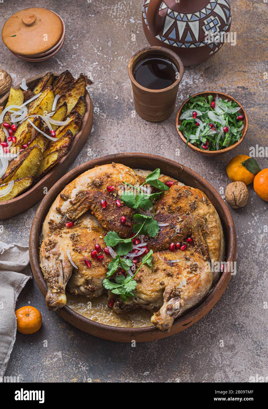 Georgian chkmeruli chicken dish hi-res stock photography and images - Alamy