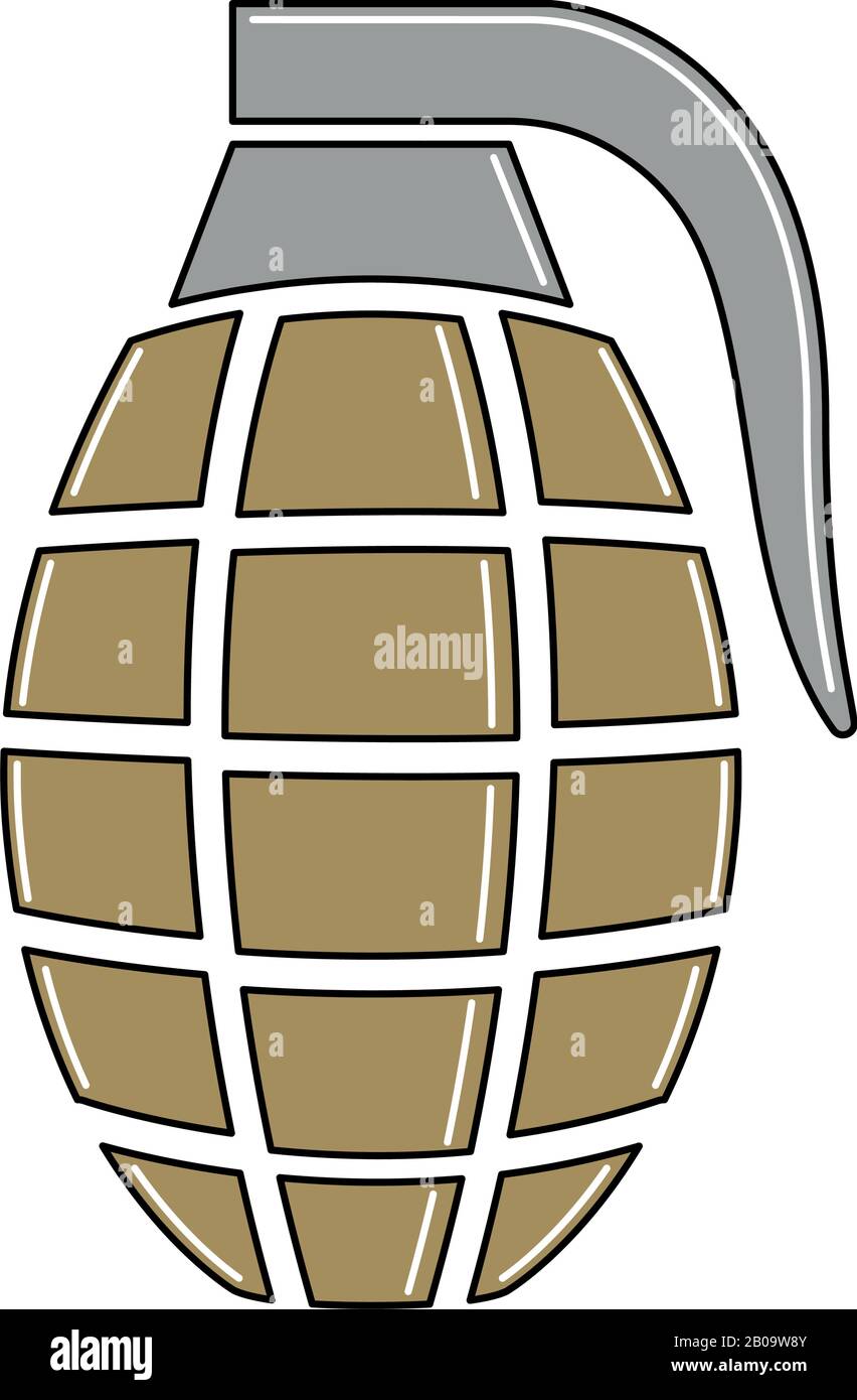 Isolated hand grenade icon Stock Vector Image & Art - Alamy