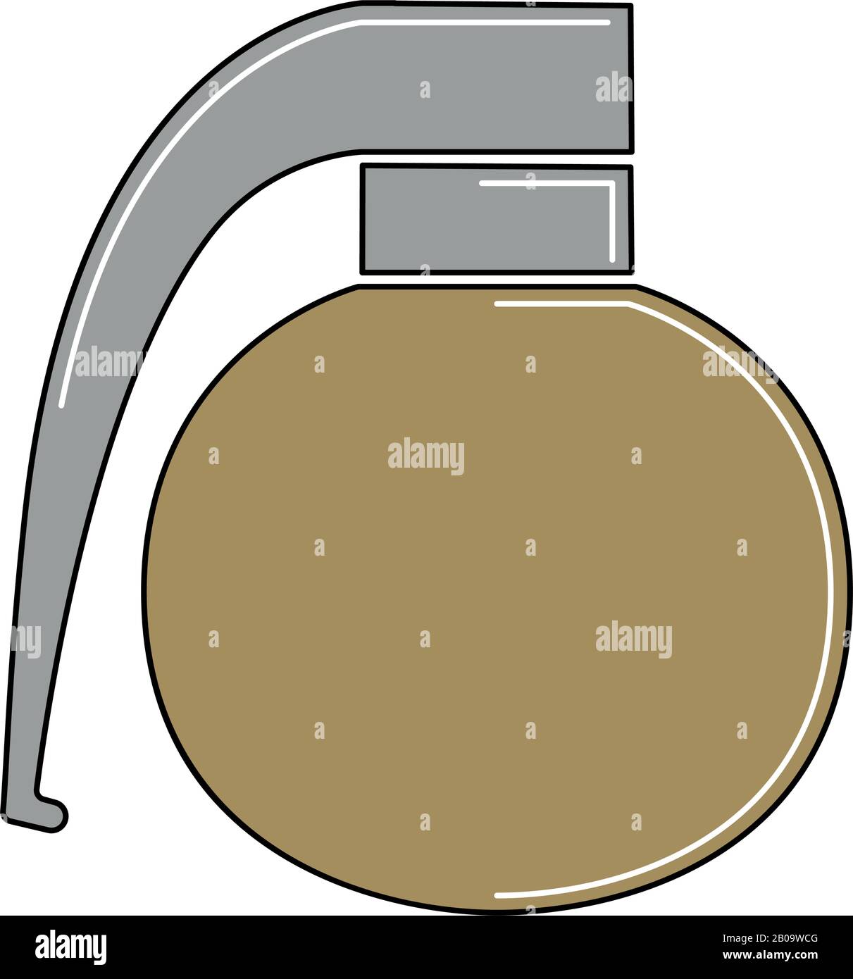 Isolated hand grenade icon Stock Vector Image & Art - Alamy